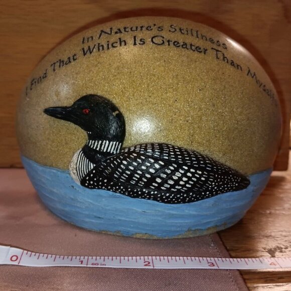 Art | Vintage Loon Statuepaper Weight Verse Unique Rare Read Lqqk ...